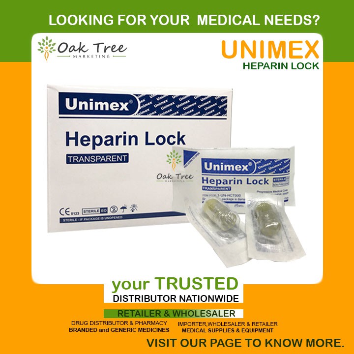 Heparin Lock (UNIMEX) | Shopee Philippines
