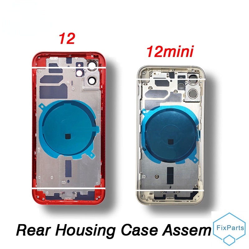 1pcs Rear Housing Assembly For iPhone 12 12mini With Battery Back Cover+Middle Chassis Frame+SIM ...