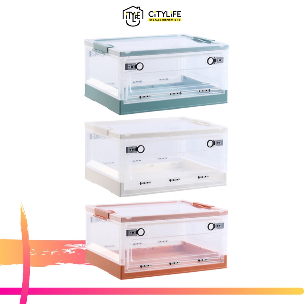 Citylife Collapsible Front Opening Storage Box | Shopee Philippines
