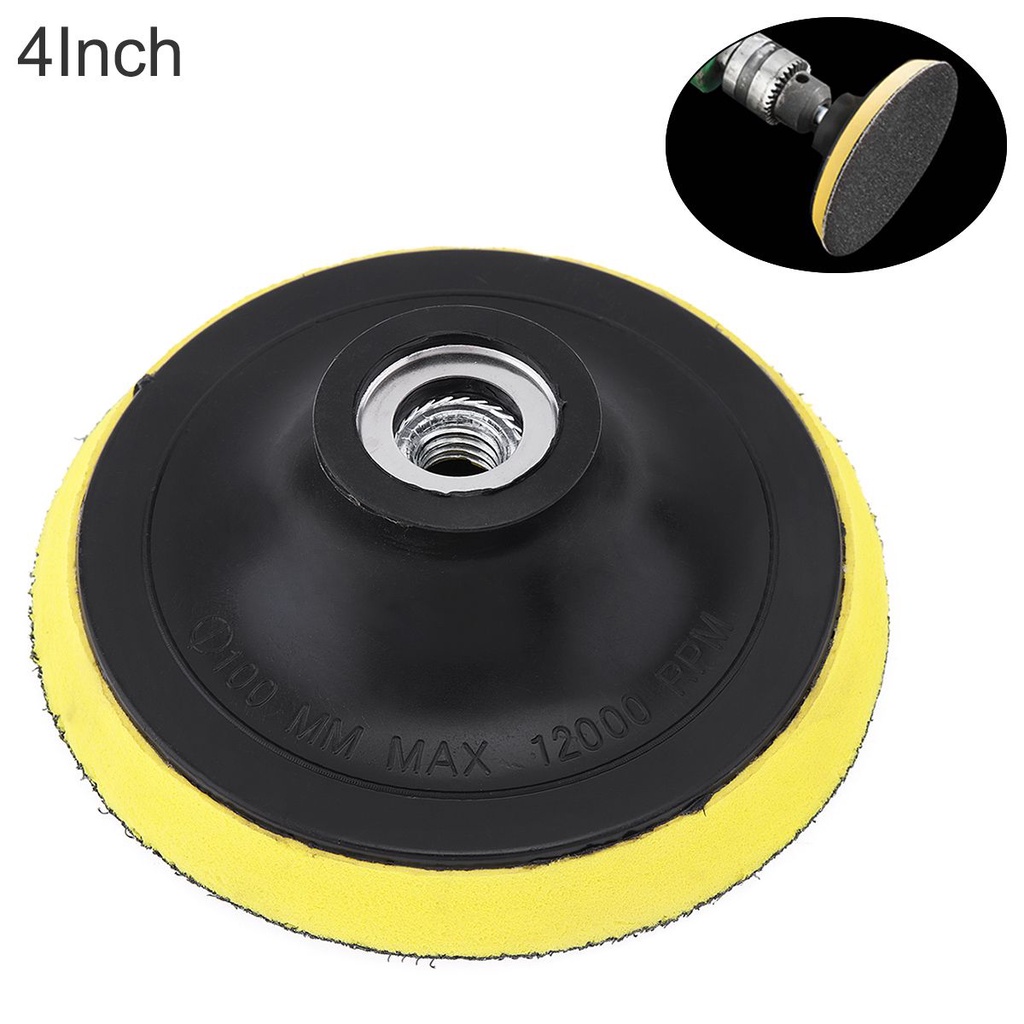 4" Polishing Disc Suction Cup Self-adhesive Sandpaper Sucker Electric ...