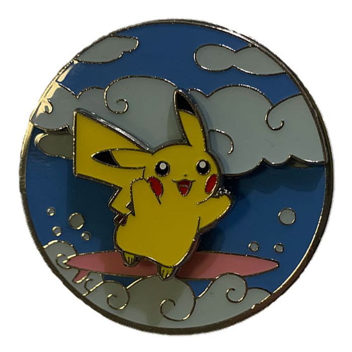 Pokemon Flying & Surfing Pikachu - Promo Pin Pokemon Coins, Pins ...