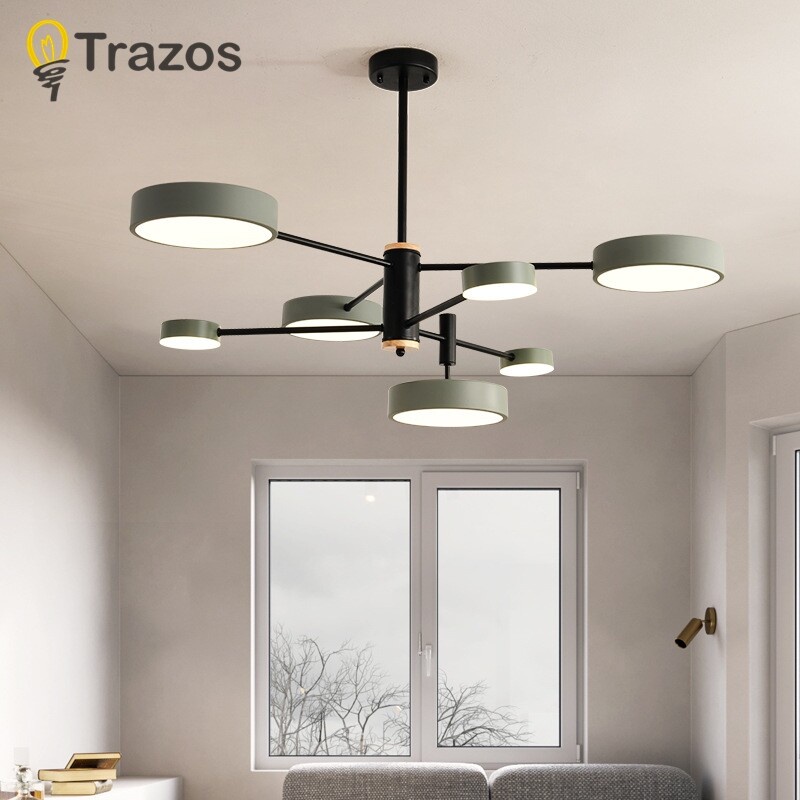 Trazos Led Pendant Lights For Dining Room Bedroom White Black Hanging ...