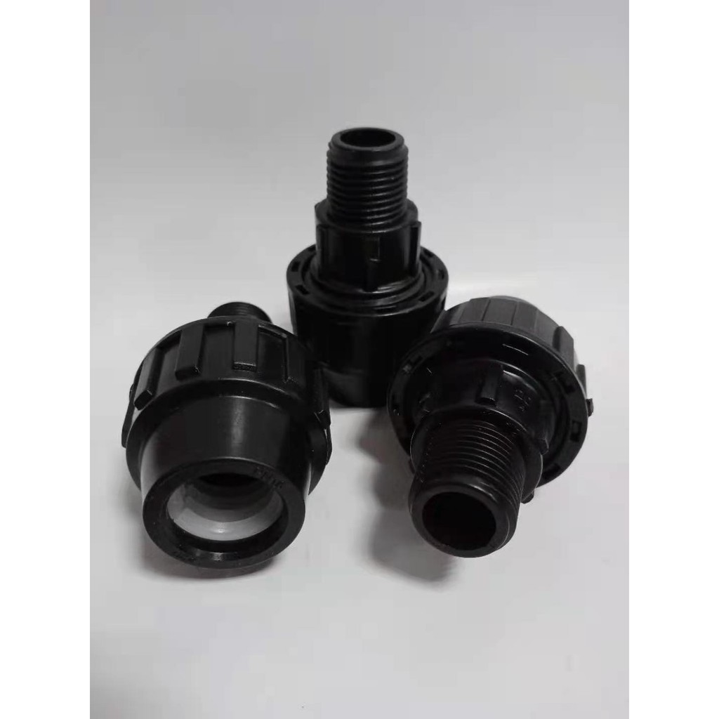 PE compression male/female adapter 40mm 50mm 63mm | Shopee Philippines