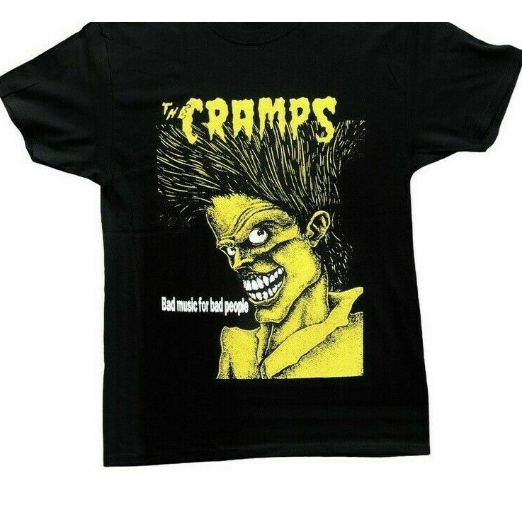 The Cramps Bad Music For Bad People Tshirt Punk Short Sleeve Funny ...