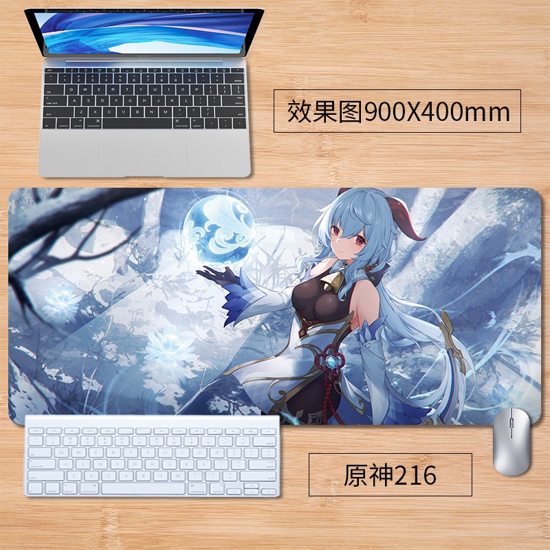 Genshin Impact Mouse Pad Nahida New Zhongli Computer Pad Raiden Shogun ...