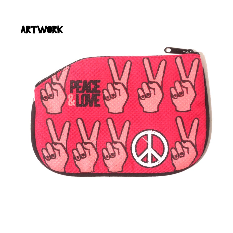 ARTWORK Peace & Love (Coin Purse) | Shopee Philippines