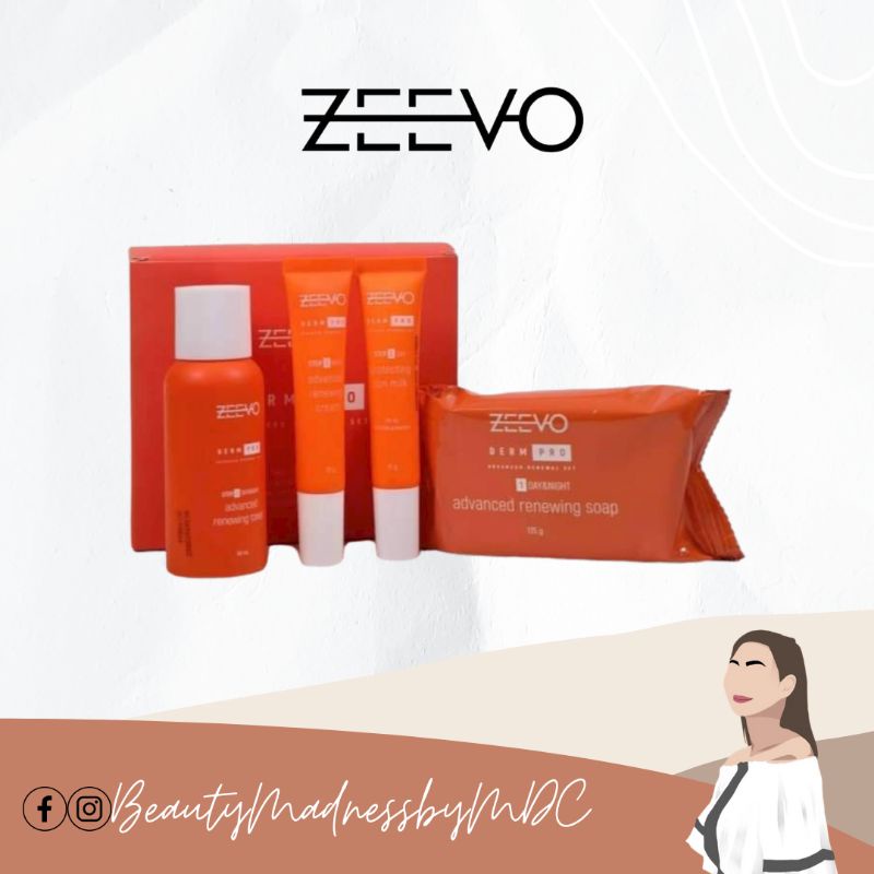 Zeevo Derm Pro Advanced Renewal Set | Shopee Philippines