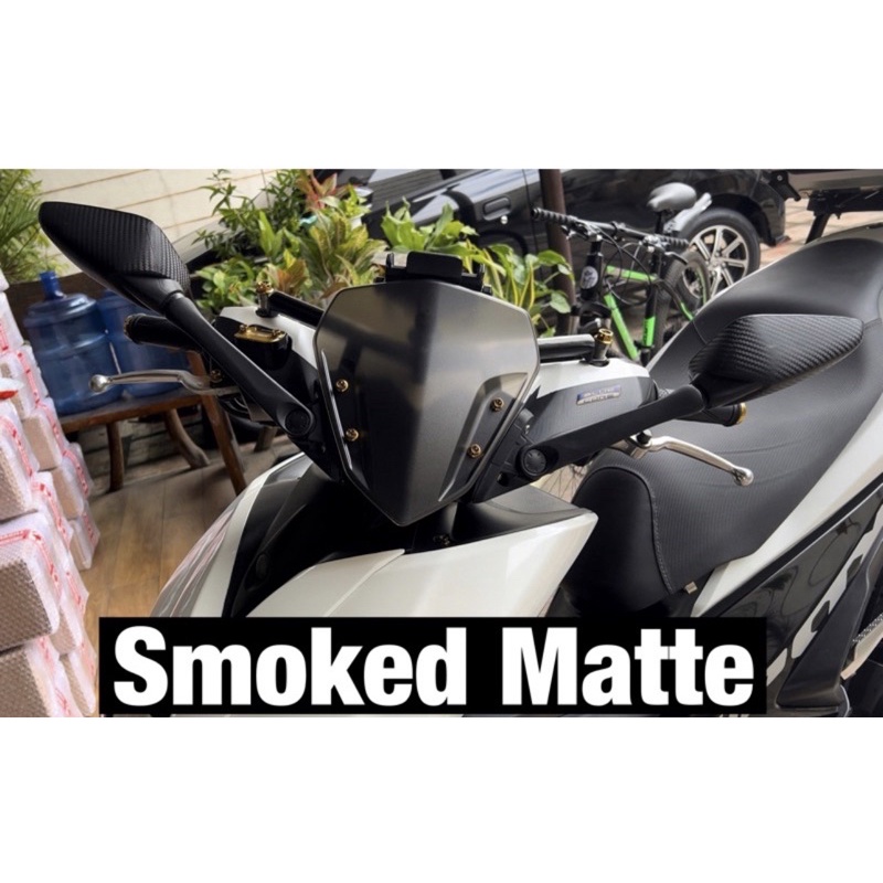 AEROX V1 & V2 Side Mirror Bracket with Visor set | Shopee Philippines