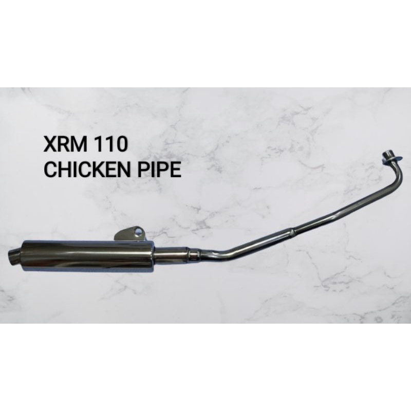 Honda XRM 110 - ChickenPipe - Stainless | Shopee Philippines