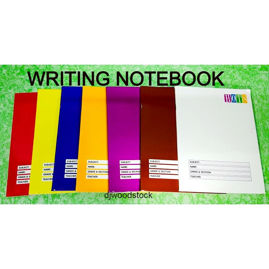 WRITING NOTEBOOK Assorted Colors approximately 80 leaves, sold per ...