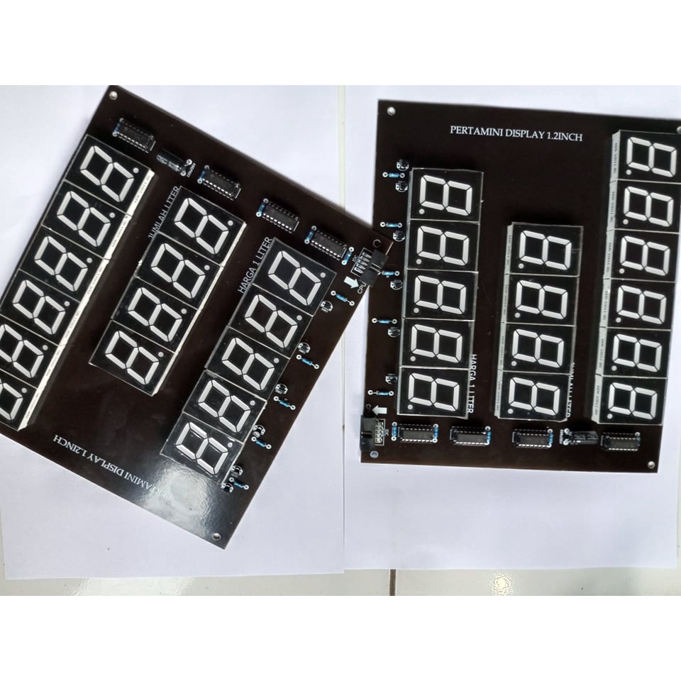 LAYAR MERAH Seven 1.2 Inch Segment Mini Pom Display Screen Bright Red ...