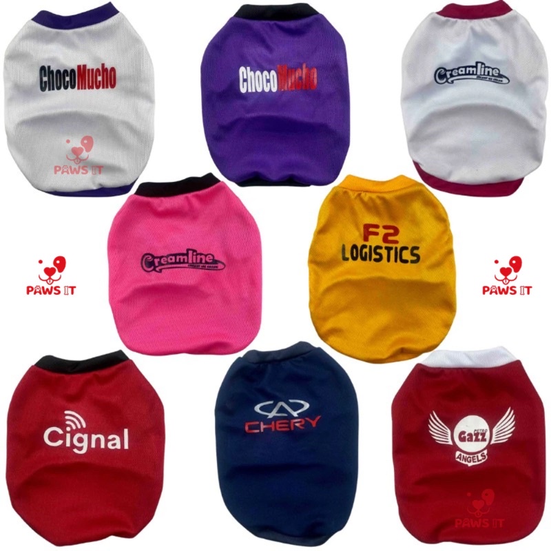 Paws it Dog Cat Clothes Chocomucho Creamline F2 Logistics Petro Gazz ...