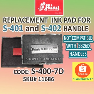 Shiny Replacement Ink Pad (S-400-7D) for Model Shiny S-401 and S-402 ...