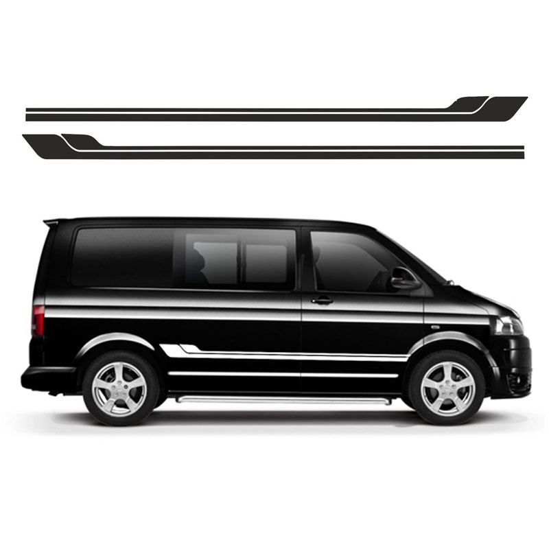 (1Pair/2Pcs) 2pcs for ANIMAL VW SIDE STRIPES DECALS TRANSPORTER T4 T5 ...