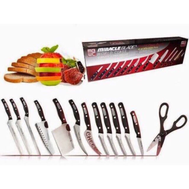 Miracle Blade World Class 13 Piece Knife Set | Shopee Philippines