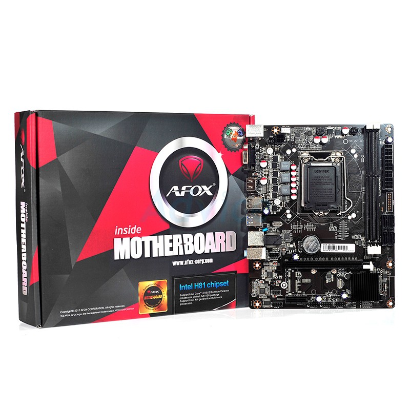 AFox H81-MA2-V3 Intel Socket LGA1150 MAIN BOARD - 1 Year Warranty ...