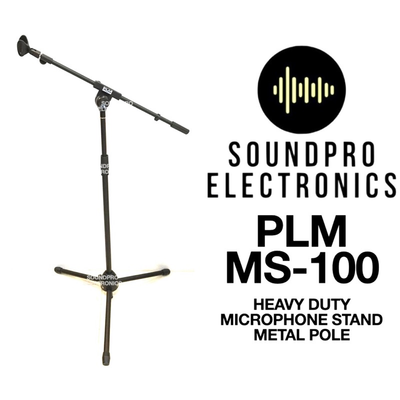PRO STAX/PLM MS-100 HEAVY DUTY EXTENDABLE MICROPHONE STAND | Shopee ...