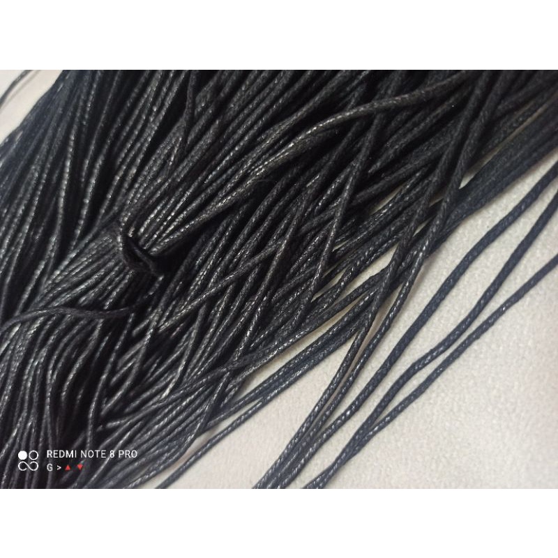 Black wax cord 5 yards 2mm | Shopee Philippines