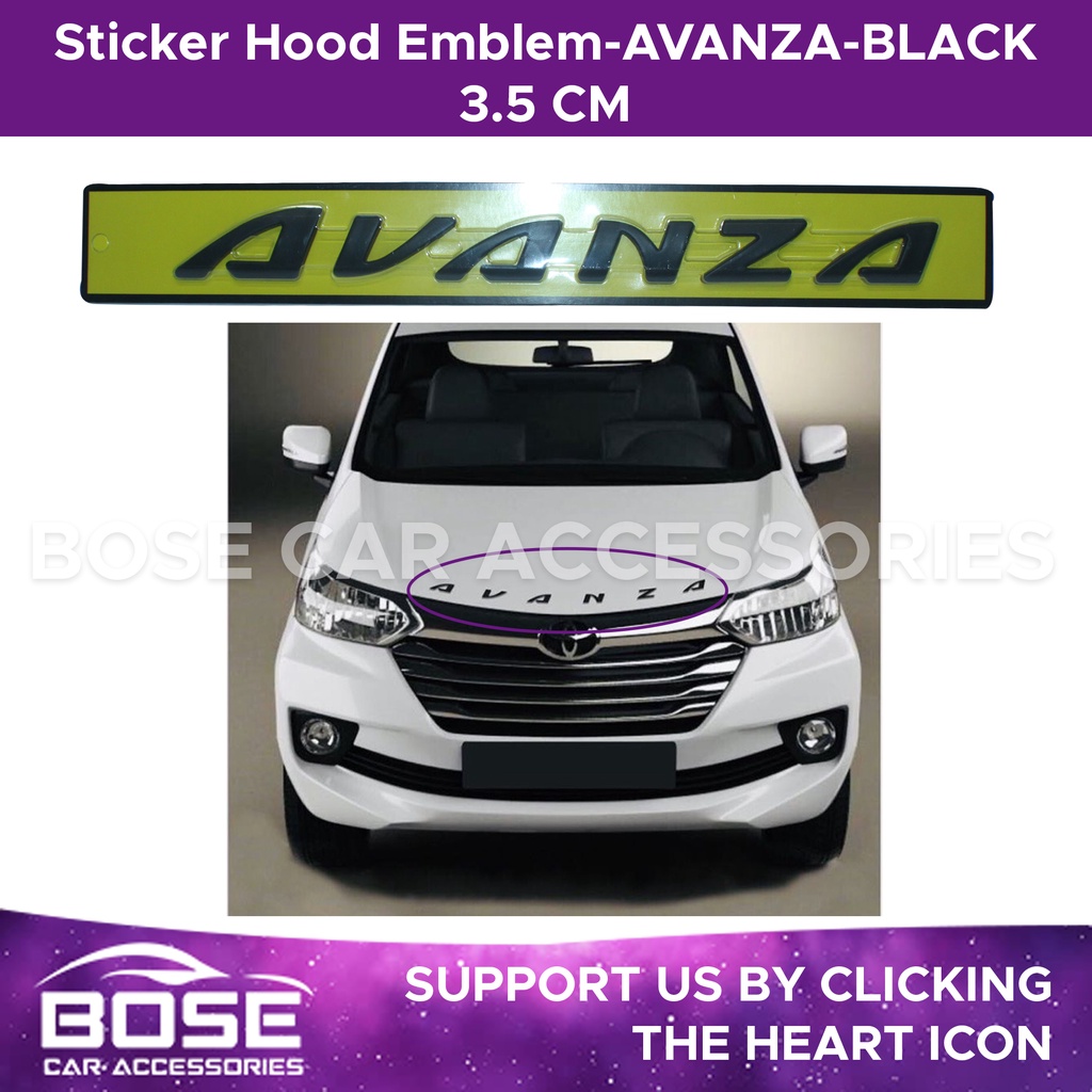 Car Hood Emblem Sticker for Toyota Innova / Toyota Avanza / Toyota Rush ...