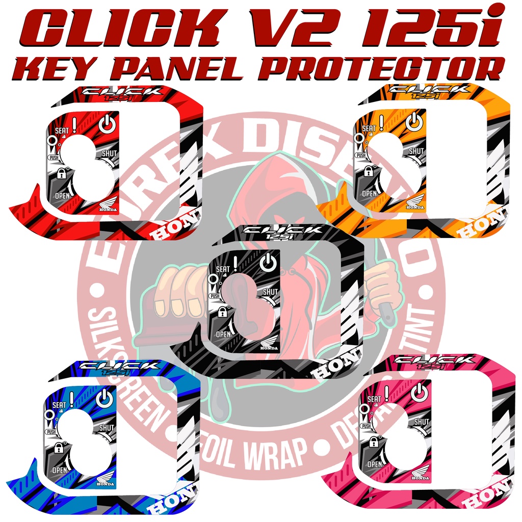 Key panel protector click 125i v2 & V3 Game Changer 3M reflective ...
