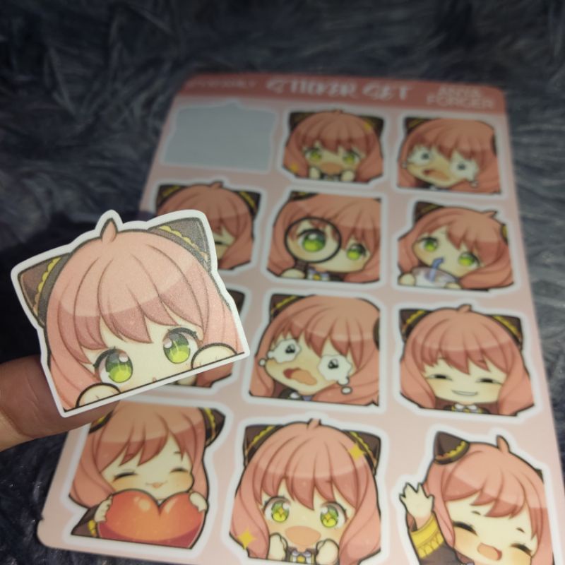 Spy X Family Sticker Pack | Anya Forger Chibi Emoji | Vinyl Sticker ...
