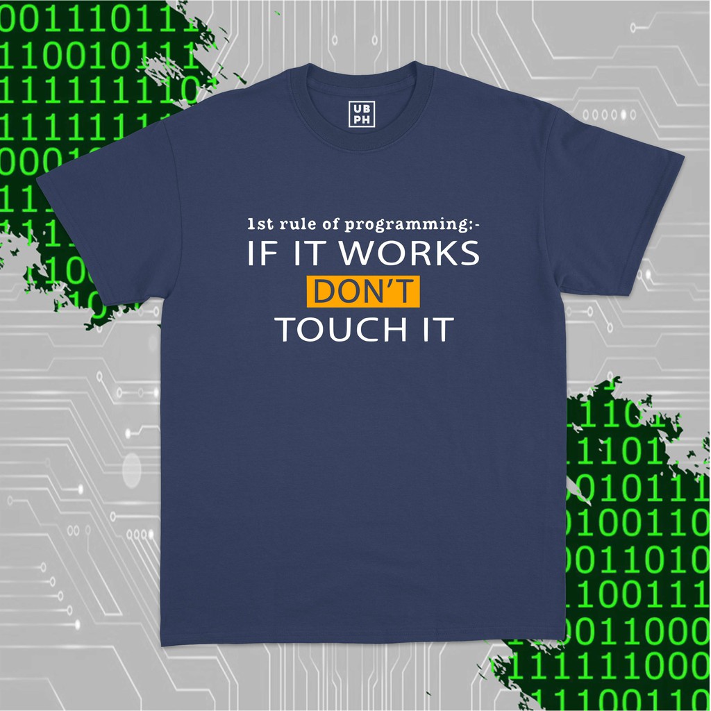 IT Software Engineer Programmer Shirt - Rule of Programming Statement ...