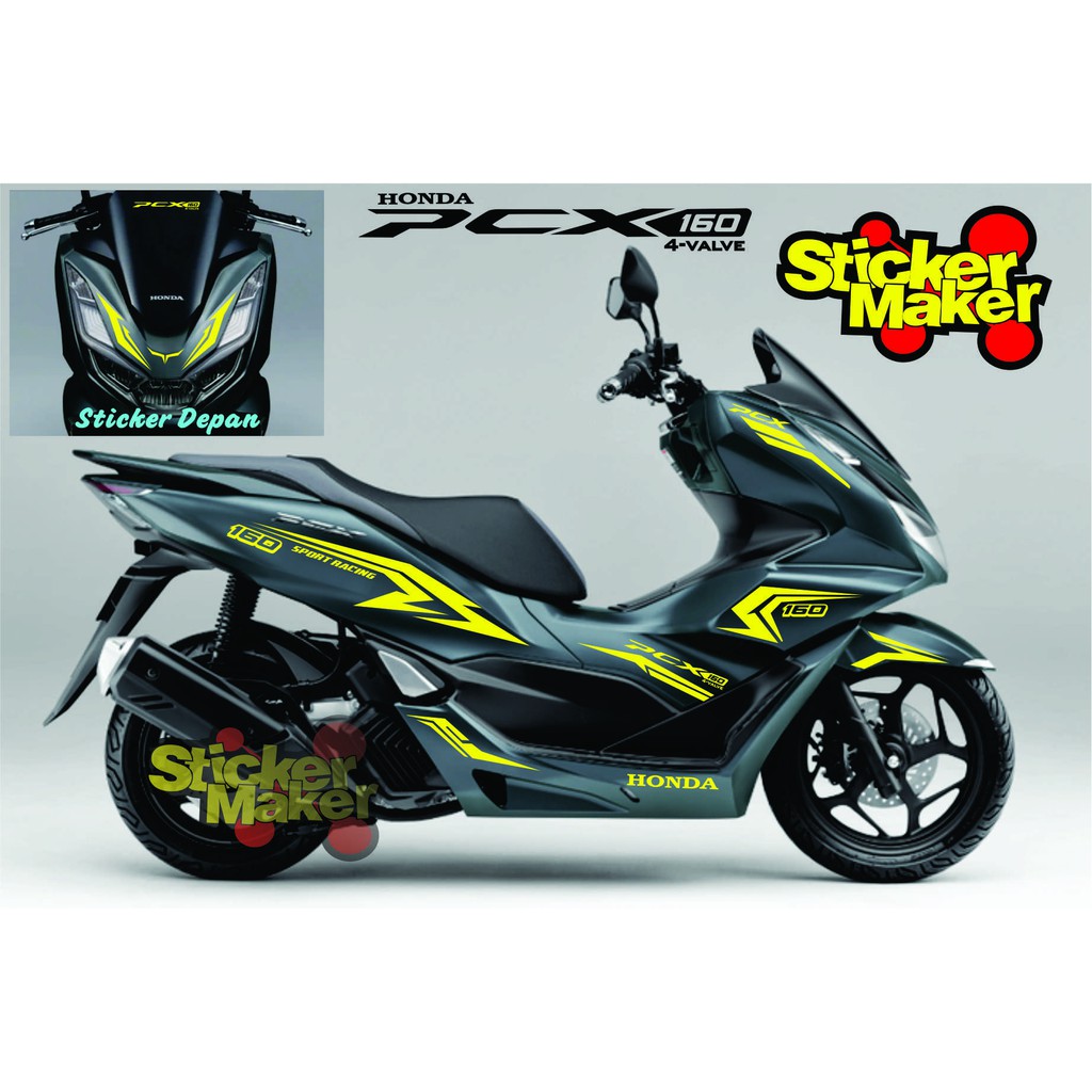 Striping pcx 160, sticker cutting list Body honda pcx 160 sticker ...