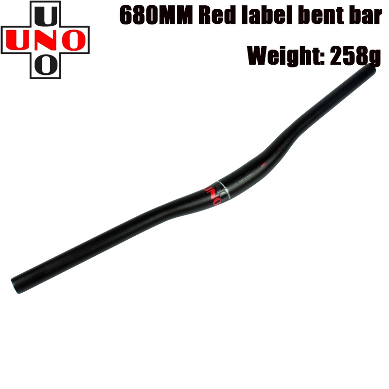UNO Red Logo Aluminium Alloy Mountain mtb Bike Handlebar 31.8*620/640 ...
