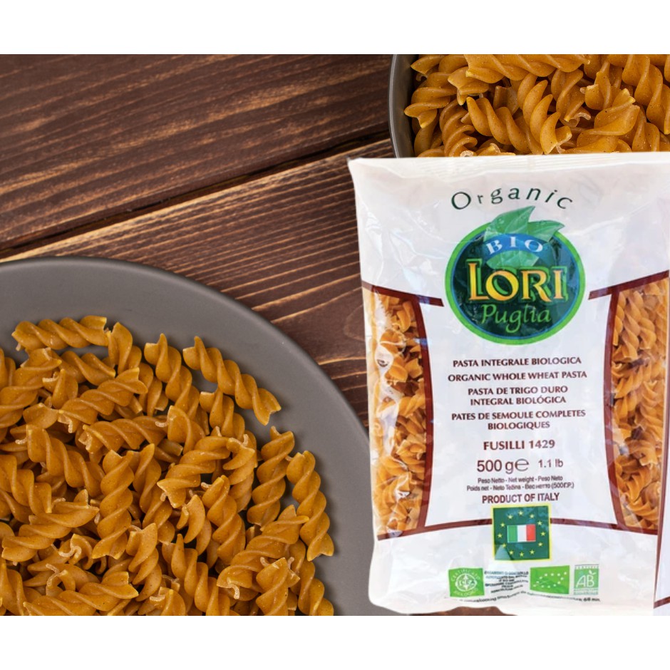 Pasta Lori Bio Lori Organic Whole Wheat Pasta Fusilli 500g | Shopee ...