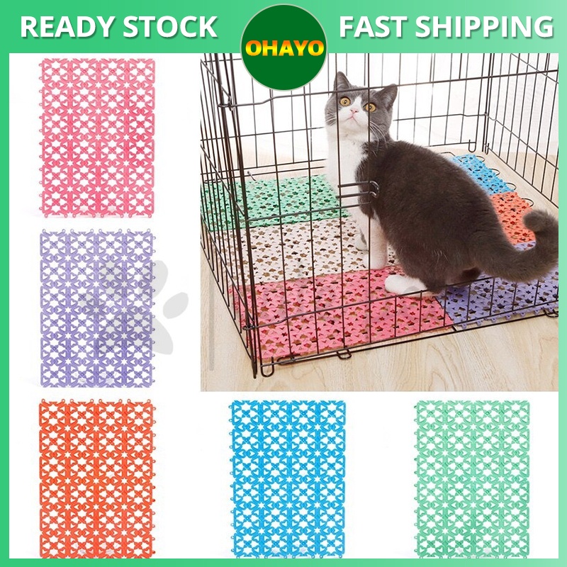 Pet Dog Cat Pad Mesh Mat Pets Multifunctional Splicing Plastic Mat Pet ...