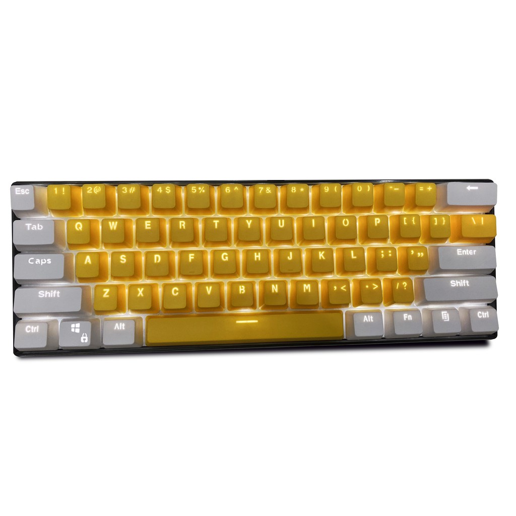 RK 61 Keycaps PBT Material OEM profile Backlit Two-Color Mechanical ...