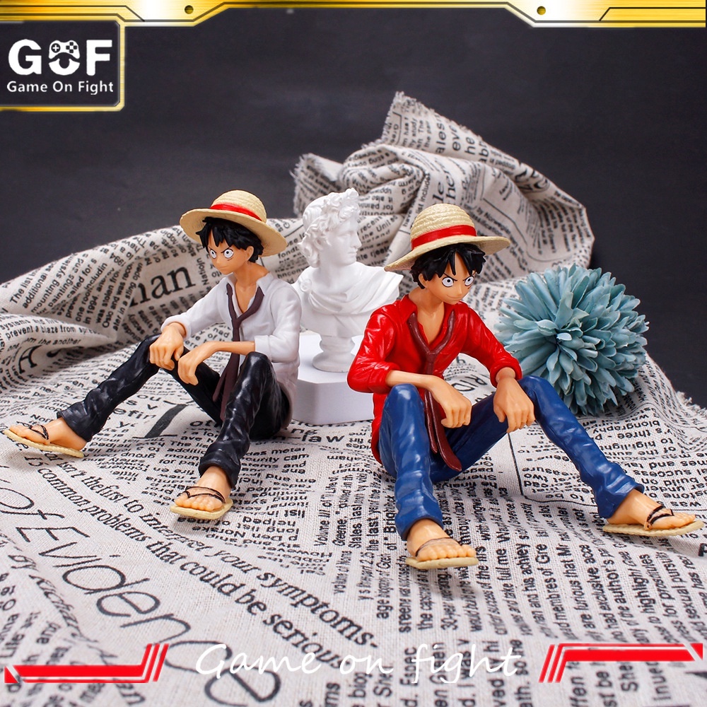 BIG SALE！！ Anime One Piece Luffy sitting posture PVC Action Figure ...