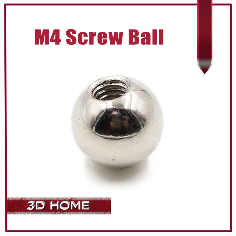 K800 12pcs/Set 10mm M4 Threaded Steel Ball Rod Ends For Kossel 3D ...