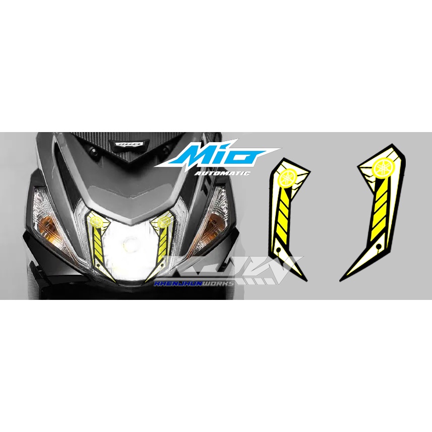 Mioi 125 Headlight Design Yellow Color sticker | Shopee Philippines