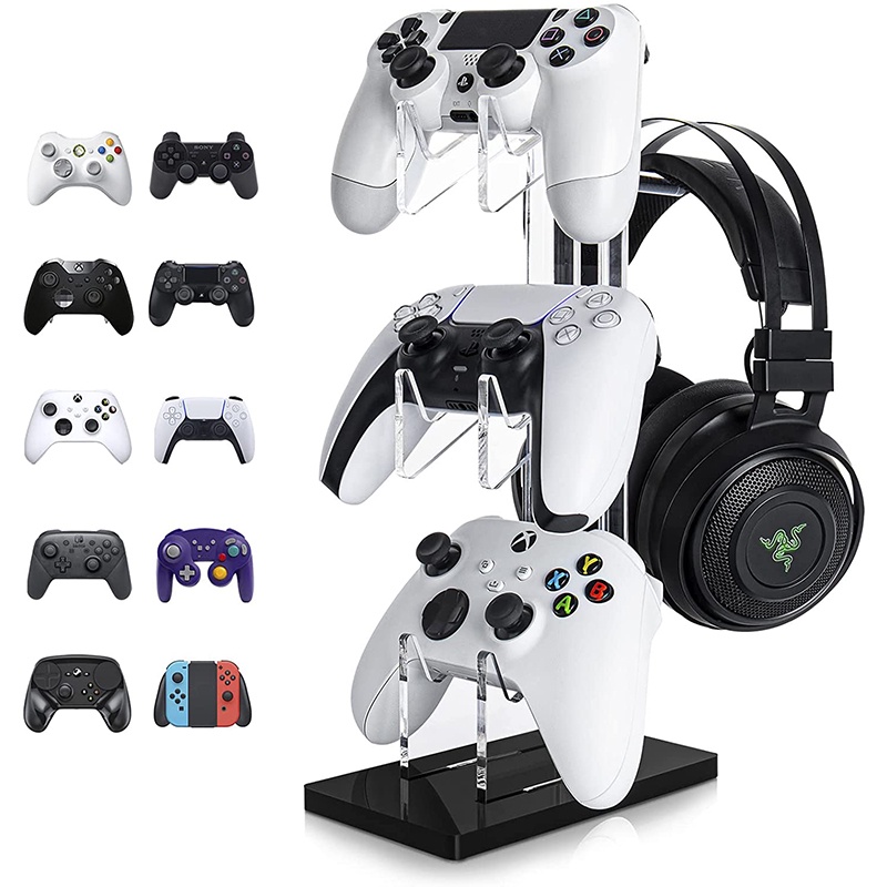 Universal 3 Tier Controller Holder and Headset Stand for PS5 PS4 Xbox ONE Switch STEAM Controller Stand Gaming Accessories Build Your Game Fortresses Shopee Philippines
