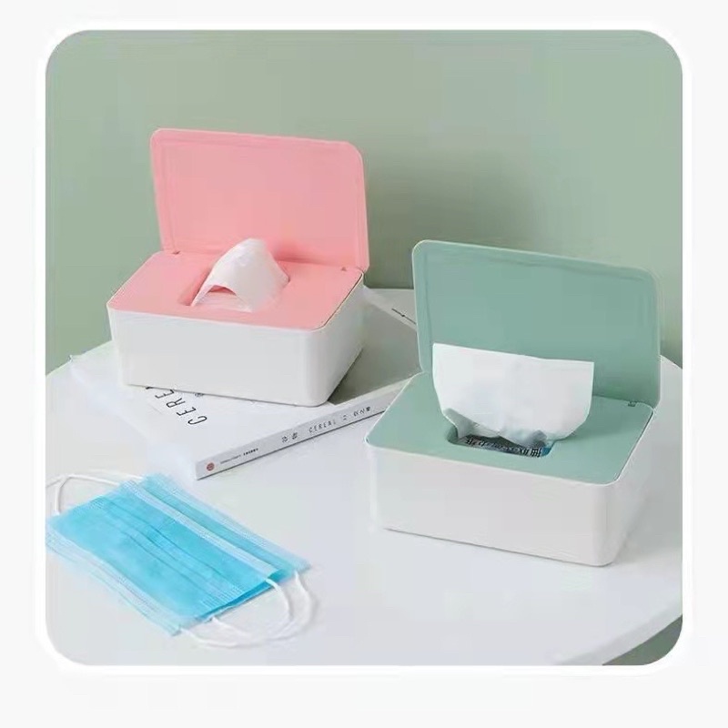Multifunction dust proof storage box with lid / Face mask dispenser ...