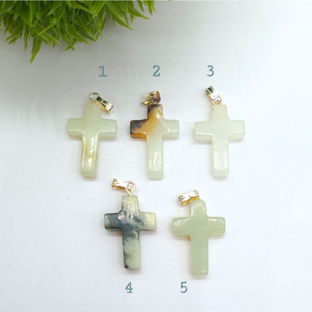Jade Cross Pendant - Jade Healing Crystal Necklace | Shopee Philippines