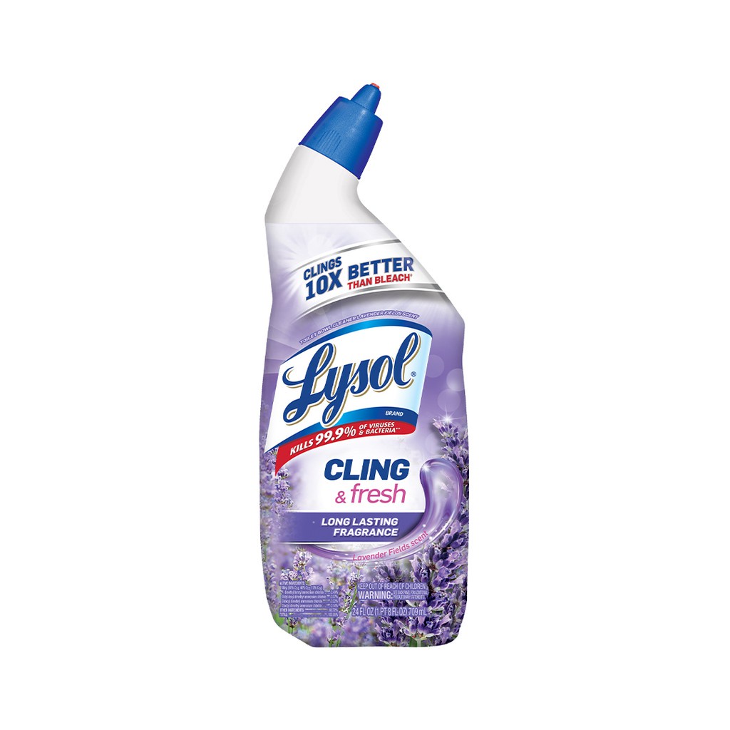 Lysol Cling & Fresh Toilet Bowl Cleaner Lavender Fields 709mL | Shopee ...