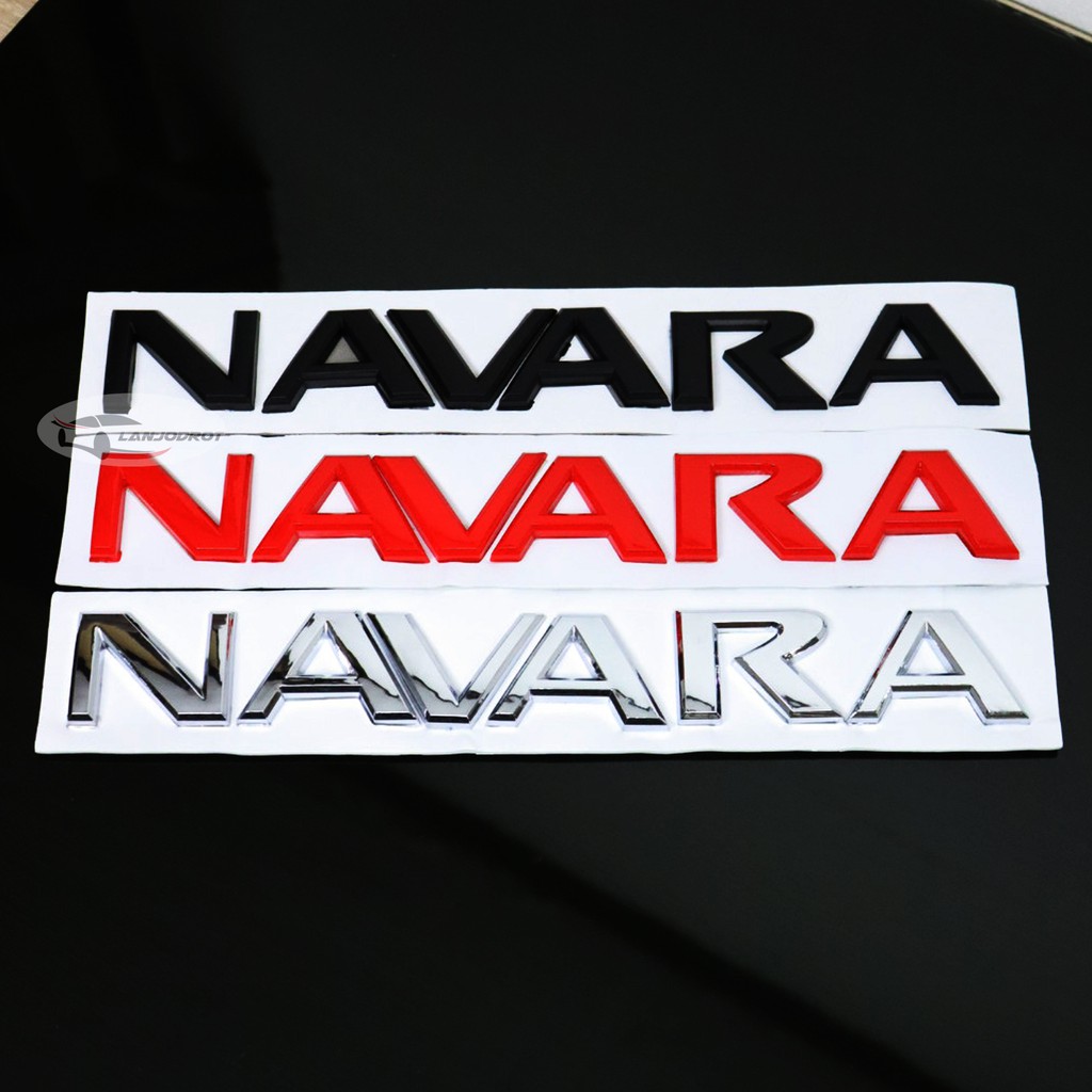 NAVARA Logo Emblem Size 3.5 x 26 cm. Attach The Rear Tailgate Cover For ...