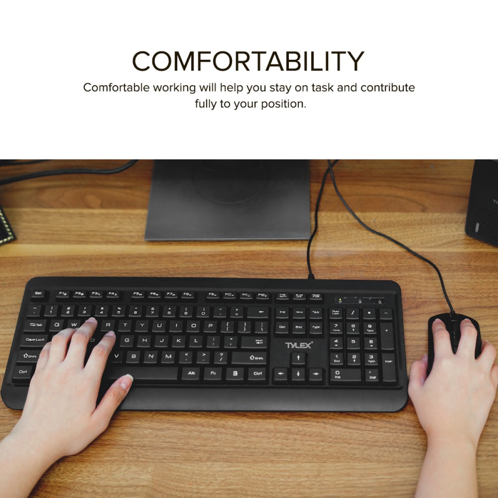 Tylex XZ22 Home & Office Keyboard and Mouse Combo for PC Desktop Laptop ...