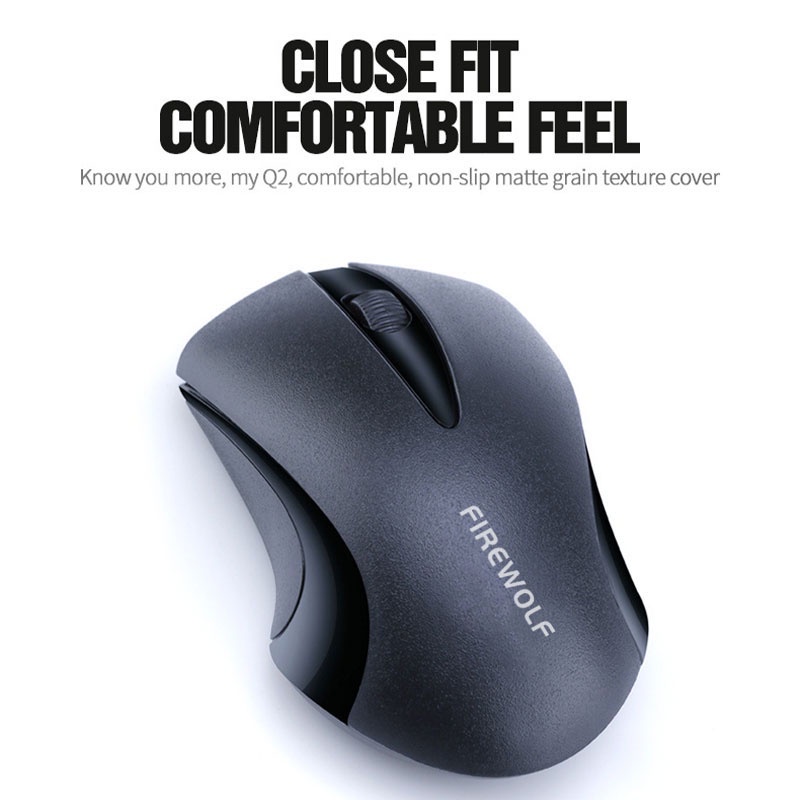 ME Firewolf Q2 wireless USB mouse, compact office | Shopee Philippines