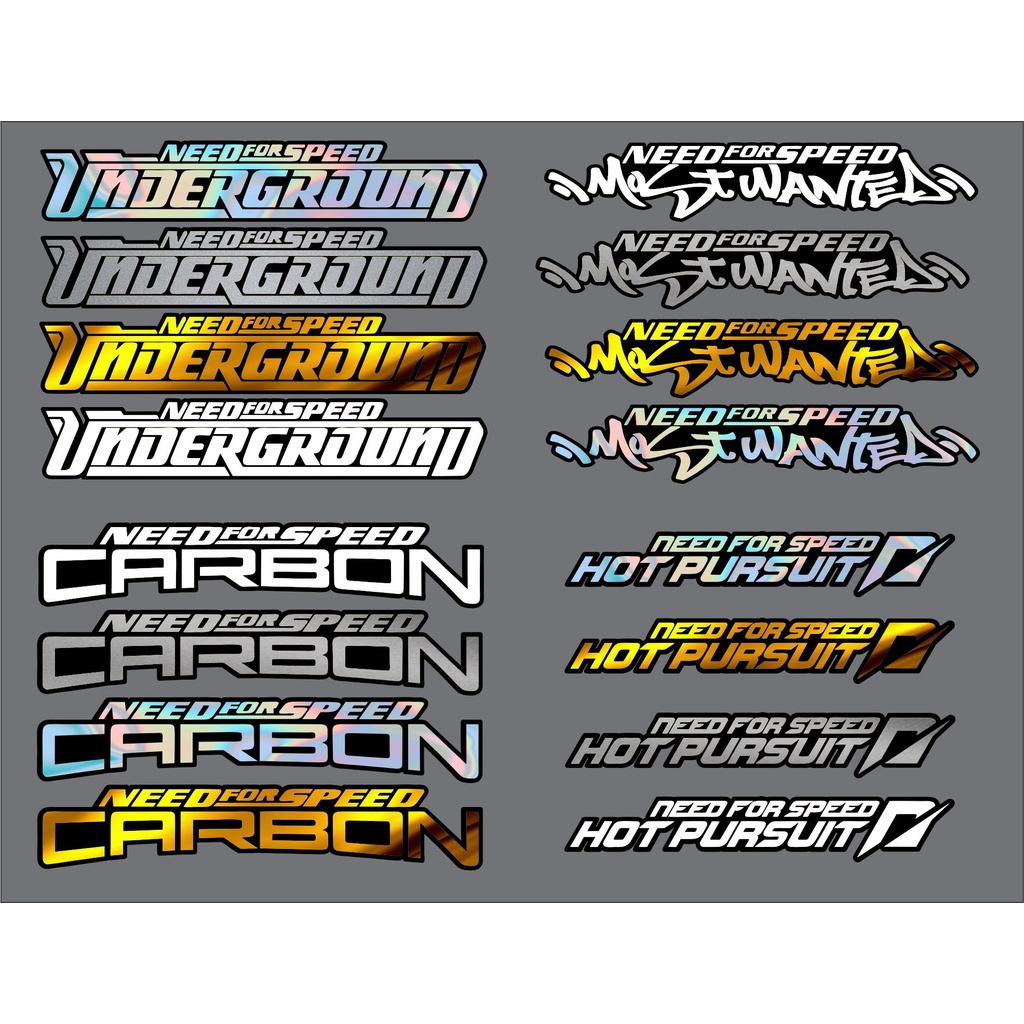 NEED FOR SPEED STICKER DECALS FOR MOTORCYCLE, CAR (6.6inches) | Shopee ...