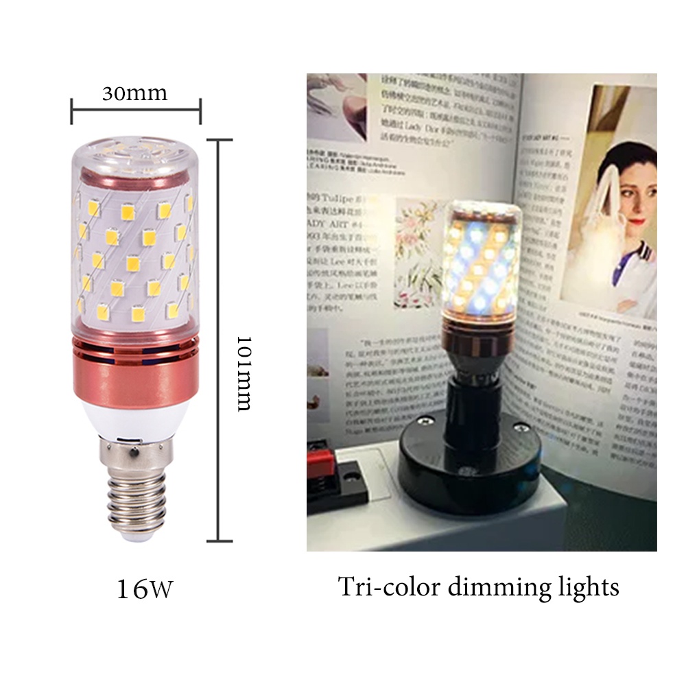 TriColor Change light High Brightness E27/E14 LED 12W Lamp Light AC ...