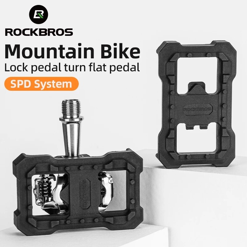 ROCKBROS Flat Pedal Adapter For Shimano SPD Speed Play Cycling Mountain ...