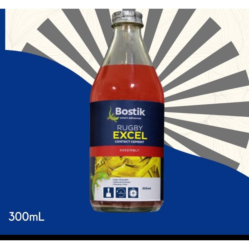 BOSTIK ORIGINAL RUGBY EXCEL / ALL PURPOSE CONTACT CEMENT ( 300ML ...