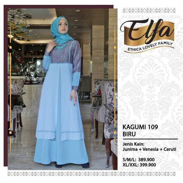 Ethica KAGUMI 109/ biru WOMEN'S GAMIS DRESS/ | Shopee Philippines