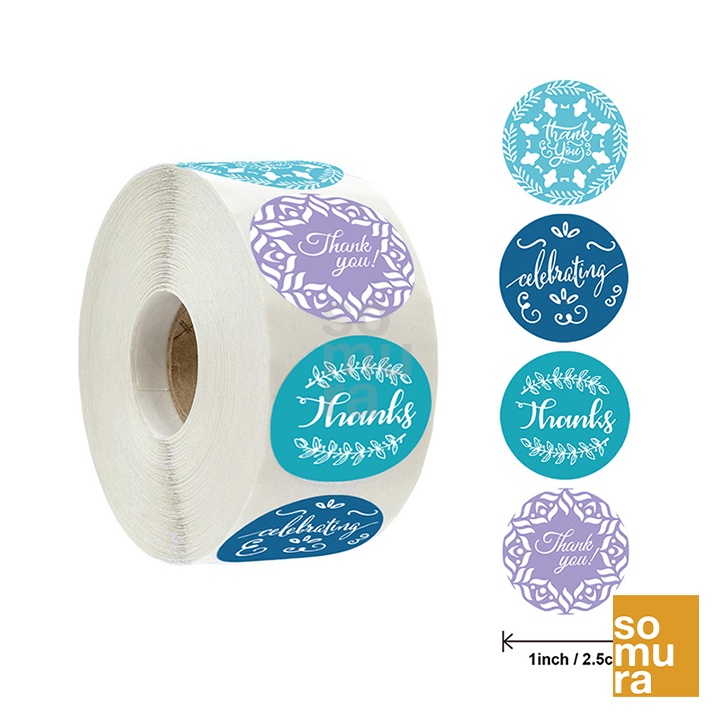 Thank you Appreciation Label Sticker 1 INCH 500 PCS./Roll (SSC550 ...
