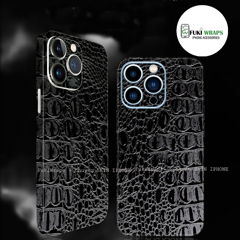 Skin sticker on the back with full border Crocodile Skin pattern For 15 ...