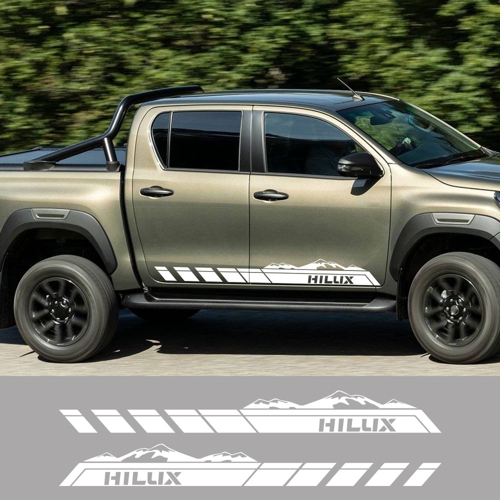 Car Door Side Stripes Pickup Stickers for Toyota Hilux Vigo Revo Truck ...