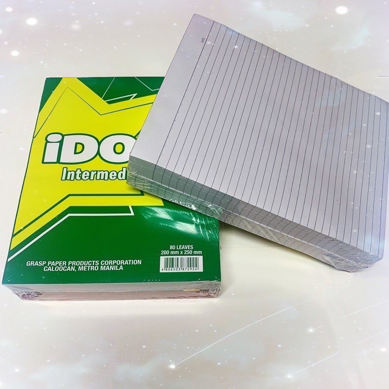 Intermediate pad paper long pad paper per 10pads | Shopee Philippines